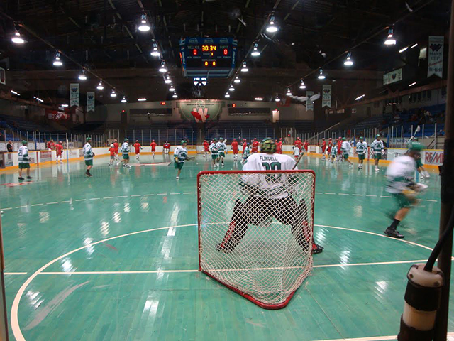 Queens Park Arena Lacrosse Floor